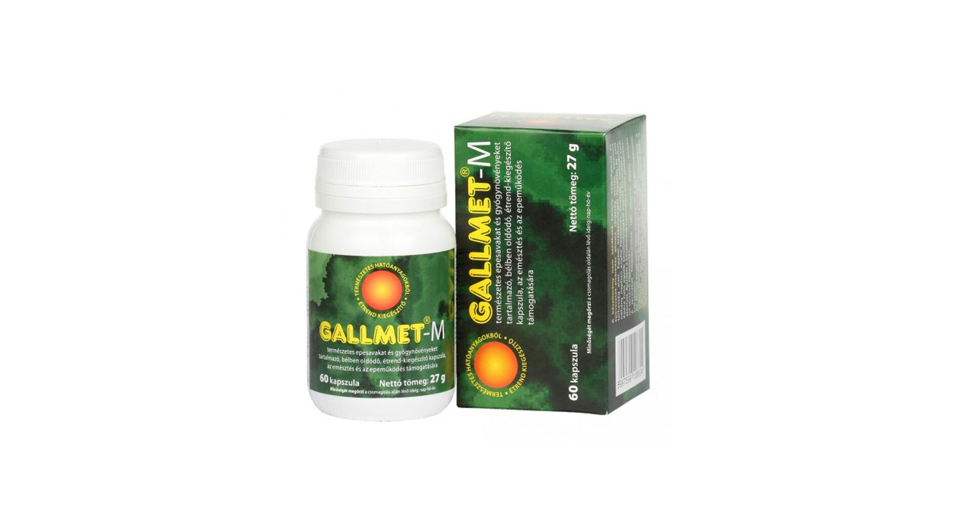 GALLMET-M * 60 db epesav és gyógynövény kapszula - Étrend-kiegészítők ...
